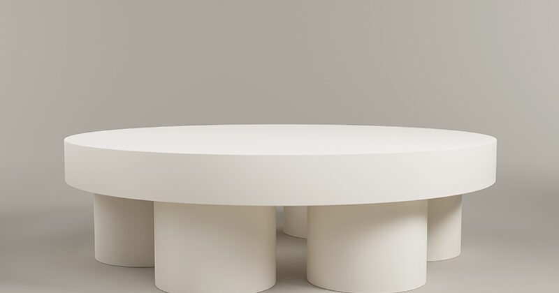 Pilotis coffee table by Malgorzata Bany available on Kolkhoze.fr
